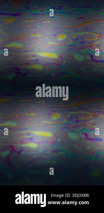 Vertical video. Kaleidoscope effect. Gasoline surface. Multicolor blur ...
