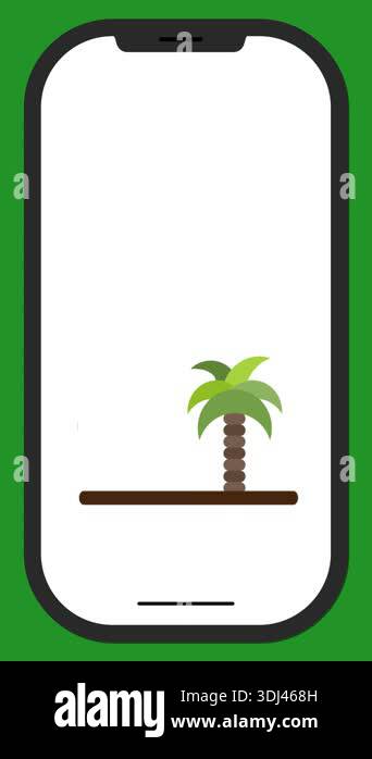 Modern Islamic Finance Mobile App Animation on Green Screen Background ...