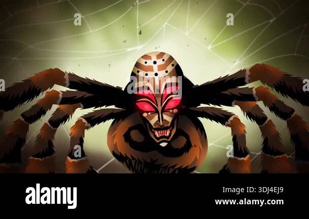 anansi spider god from african mythology in the jungle Stock Video ...