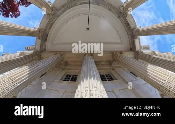 Historic government structure with marble columns in Washington DC ...