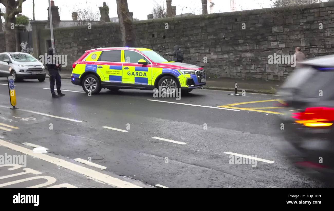 Gardai escort Brian Grendon out of the Criminal Courts of Justice Stock ...