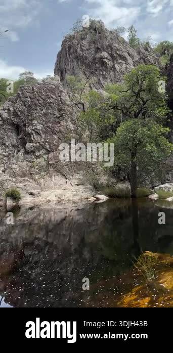 nature waterfalls cerrado of Gois Brazil ecology Stock Video Footage ...