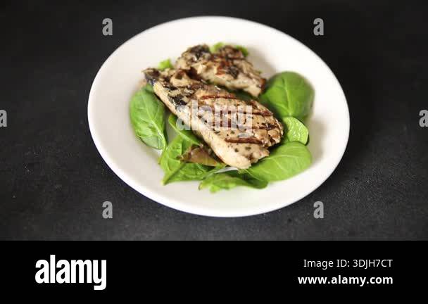 Grilled mackerel seafood main course food preparation tasty snack fresh ...