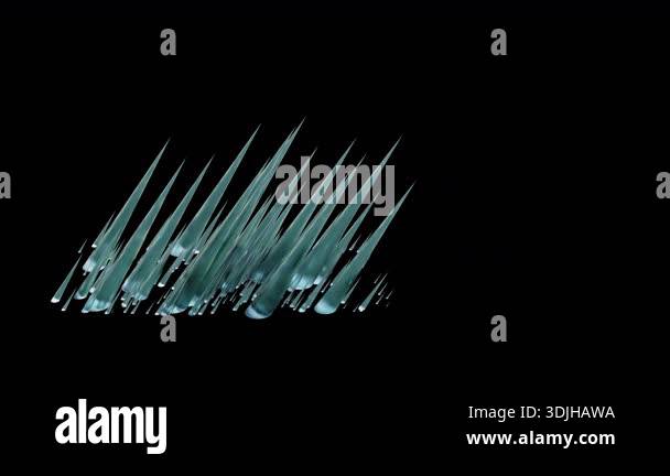 Ice Spike VFX Animation with Alpha Channel. Frost FX. Ice Crystal Spike ...