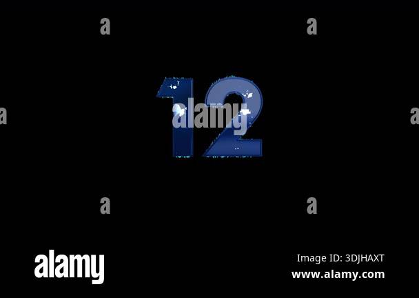 Frozen Number. Ice Number. Frozen Number with Alpha Channel ...