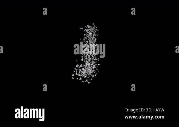 Letter Made of Letters with Alpha Channel. 3D Font. Alphabet Letter ...