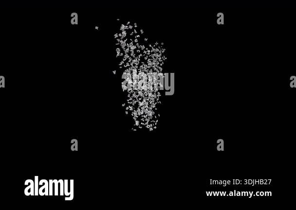 Letter Made of Letters with Alpha Channel. 3D Font. Alphabet Letter ...