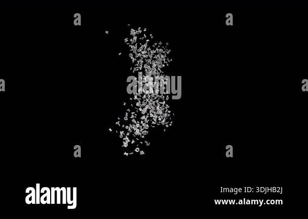 Letter Made of Letters with Alpha Channel. 3D Font. Alphabet Letter ...