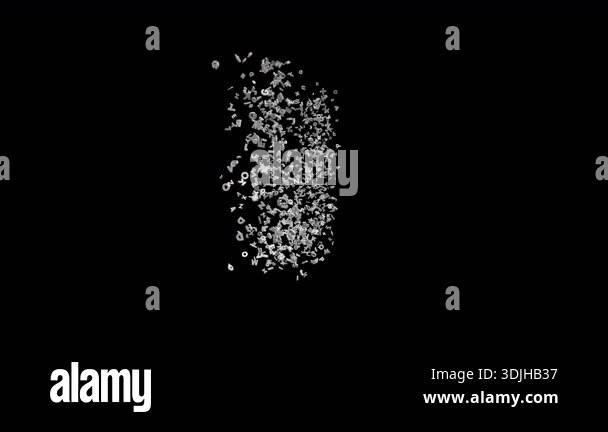 Letter Made of Letters with Alpha Channel. 3D Font. Alphabet Letter ...