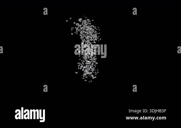 Letter Made of Letters with Alpha Channel. 3D Font. Alphabet Letter ...