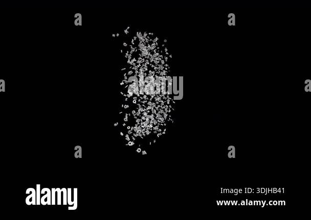 Letter Made of Letters with Alpha Channel. 3D Font. Alphabet Letter ...