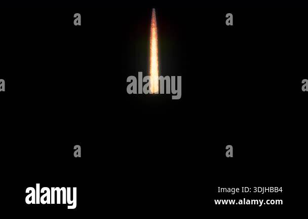 Meteor Hit with Alpha Channel. Asteroid Falling. Meteoroid Strike ...