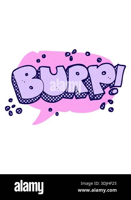 neon light effect animation of freehand drawn comic book speech bubble ...