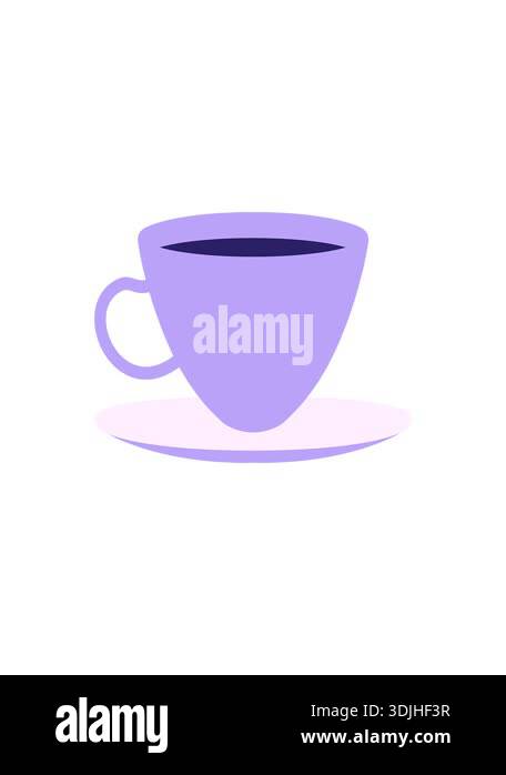 starburst effect animation of coffee cup and saucer Stock Video Footage ...