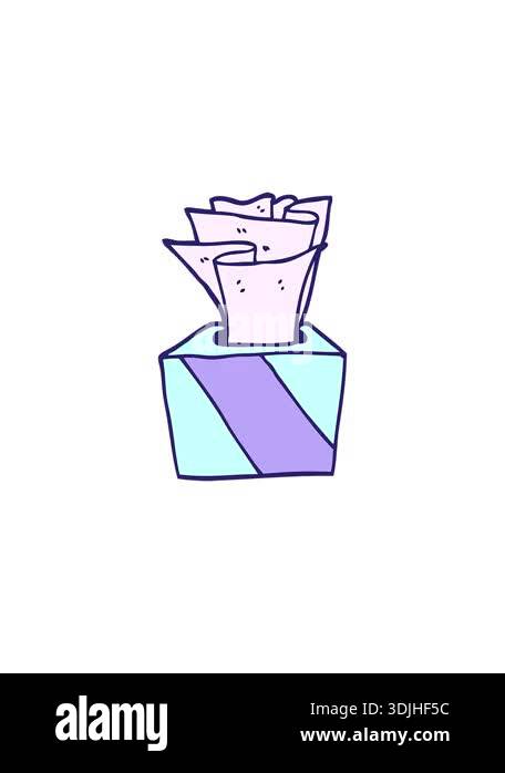 flashy sales animation of box of tissues Stock Video Footage - Alamy