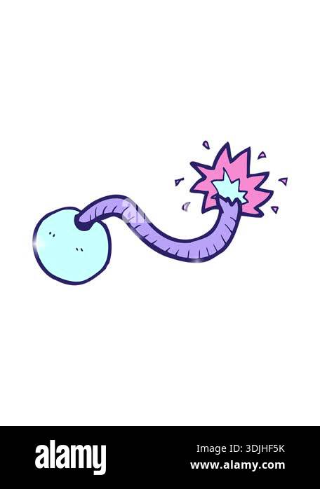 glitter effect animation of cartoon bomb Stock Video Footage - Alamy