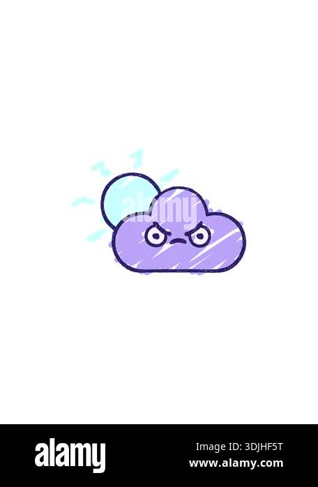 flashy sales animation of Storm Cloud Chalk board drawing Stock Video ...