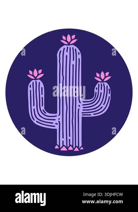 pixelize effect animation of a cartoon cactus Stock Video Footage - Alamy