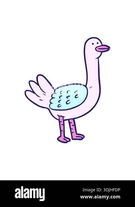 popping motion animation of cartoon bird Stock Video Footage - Alamy