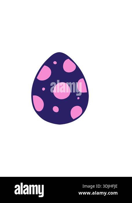 horizontally vibrating animation of quirky cartoon easter egg Stock ...