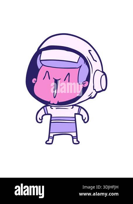 jiggle and pause animation of cartoon astronaut man Stock Video Footage ...