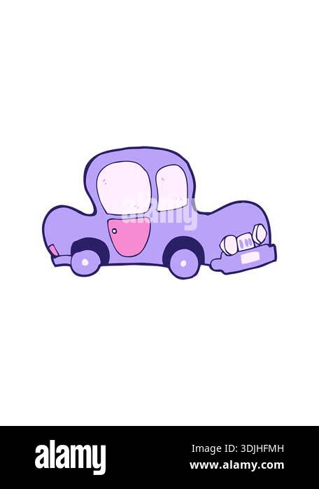 pressure popping animation of simple car Stock Video Footage - Alamy