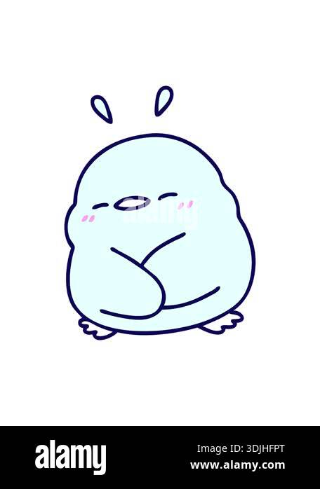 neon light effect animation of cartoon of a cute baby bird Stock Video ...