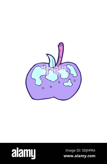 sales flash animation of freehand drawing of a cartoon apple Stock ...
