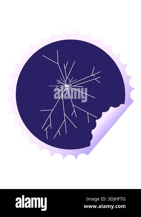 jiggle and pause animation of cracked screen graphic vector ...