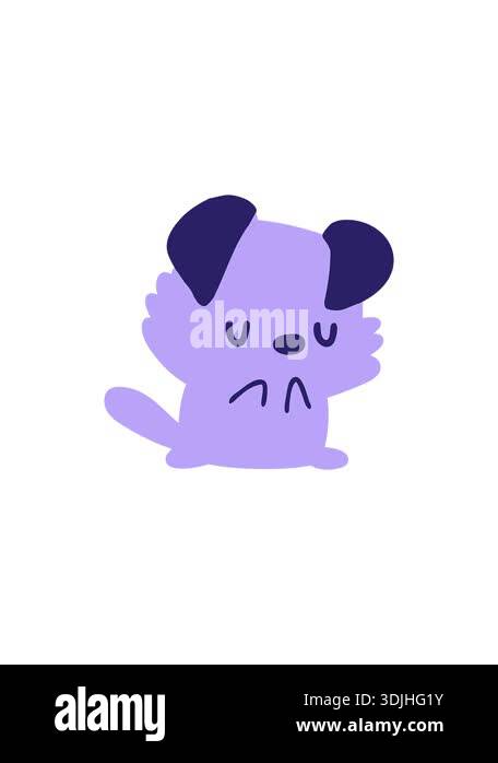 sales flash animation of crying puppy Stock Video Footage - Alamy