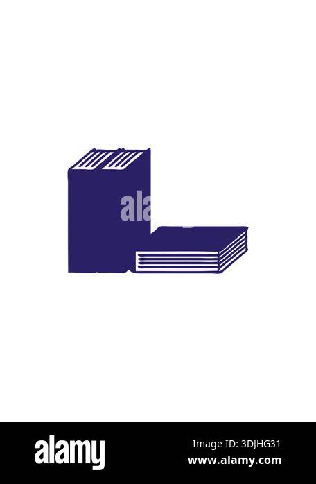 starburst effect animation of cute cartoon of a of books Stock Video ...