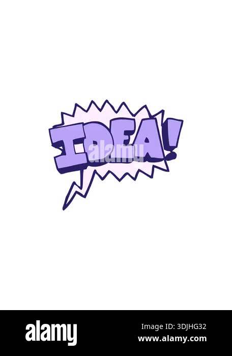 flashy sales animation of idea speech bubble Stock Video Footage - Alamy