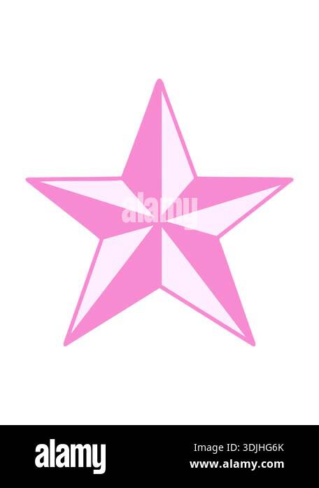 bob and pause animation of neon iconic tattoo style image of a star ...