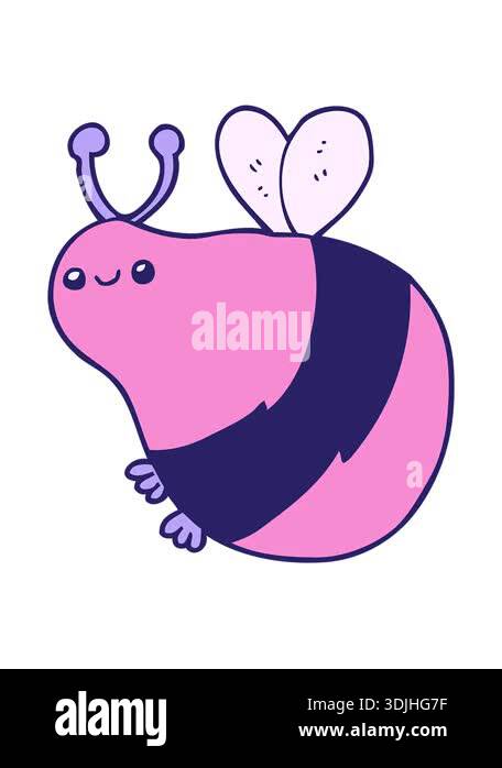 jiggle motion animation of cartoon bee Stock Video Footage - Alamy