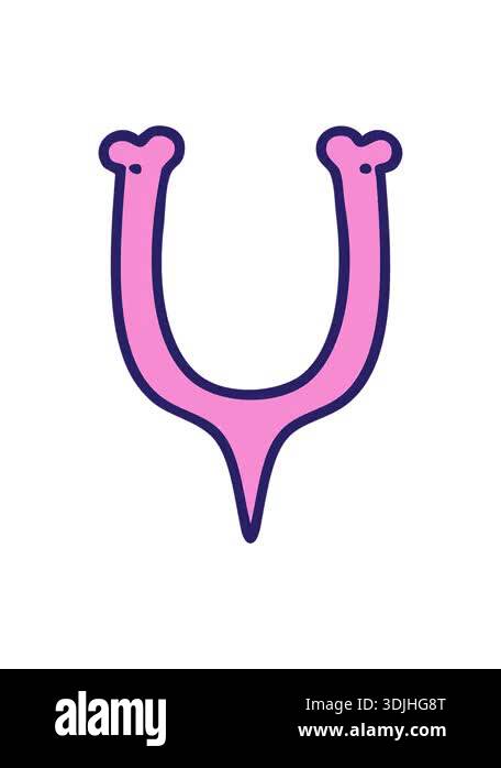 shivering motion animation of tattoo style image of a wish bone Stock ...