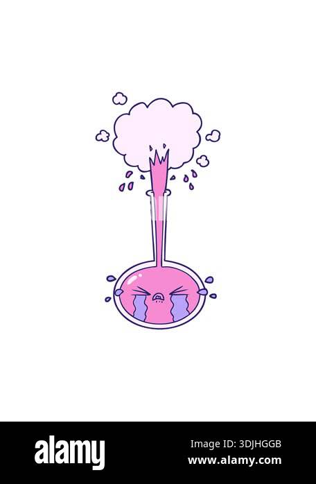 pressure popping animation of crying cartoon science experiment crying ...