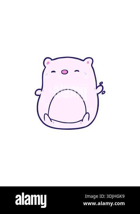 radioactive glowing animation of polar bear Stock Video Footage - Alamy