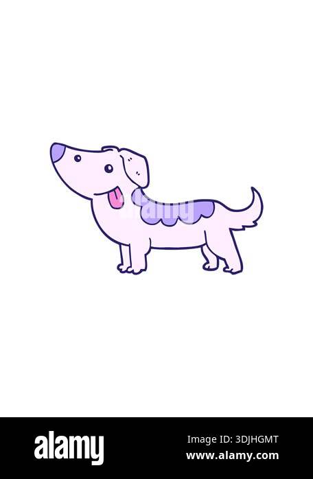 popping motion animation of cartoon dog Stock Video Footage - Alamy