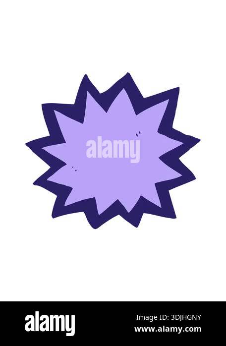 shivering motion animation of cartoon drawing of an explosion Stock ...