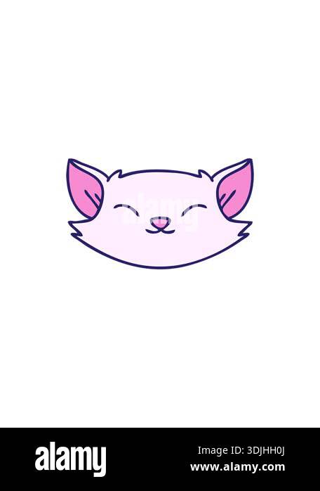 sales flash animation of hand drawing of cartoon cat Stock Video ...