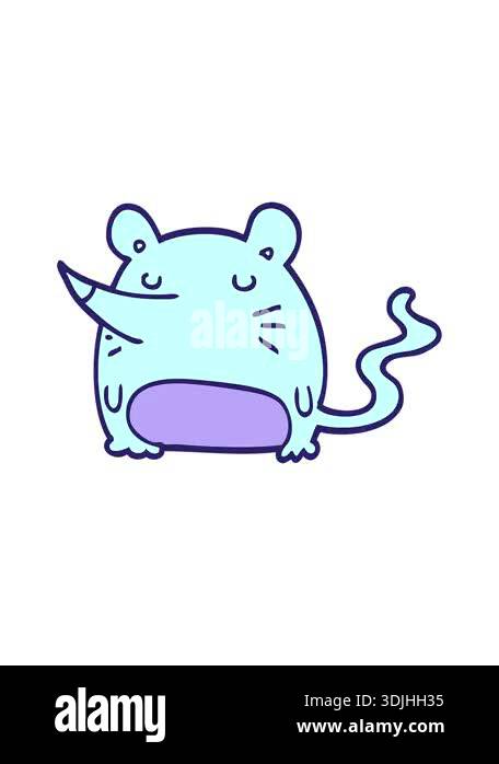 pixelize effect animation of mouse cartoon Stock Video Footage - Alamy