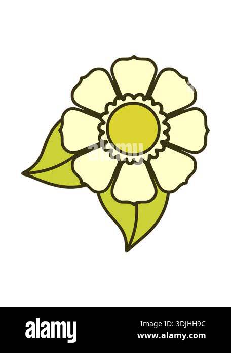 changing color animation of flower design element Stock Video Footage ...