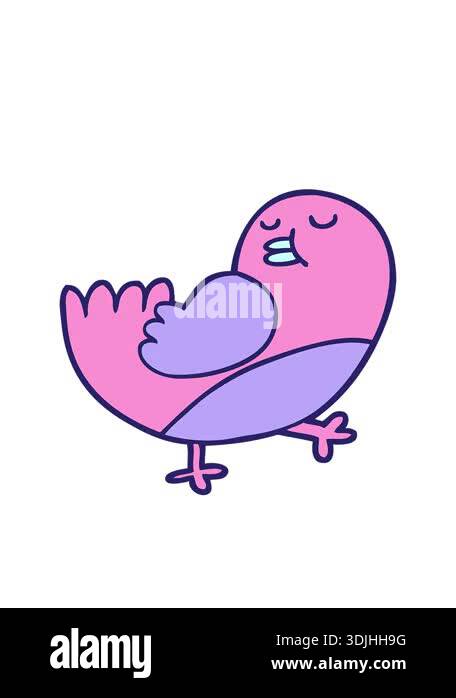 bobbing motion animation of hand drawn doodle style cartoon christmas ...