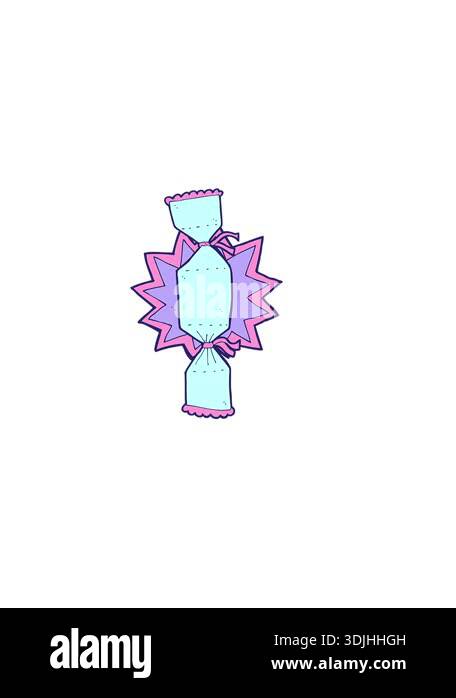 horizontally vibrating animation of christmas cracker cartoon Stock ...