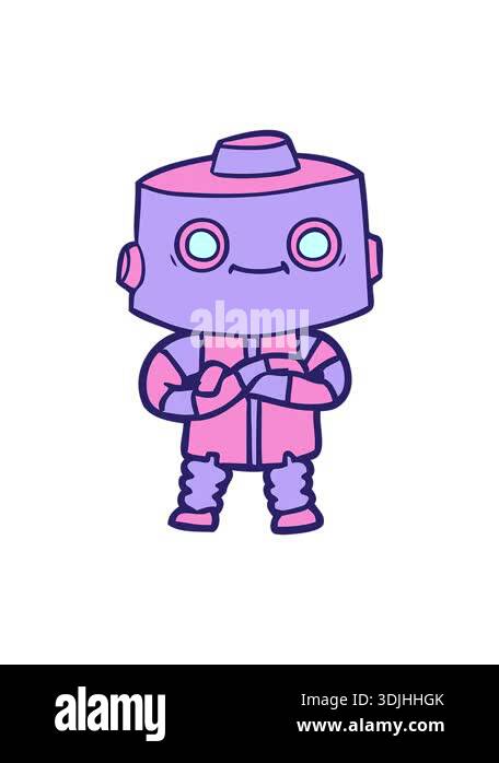 shaking motion animation of a cartoon robot image Stock Video Footage ...