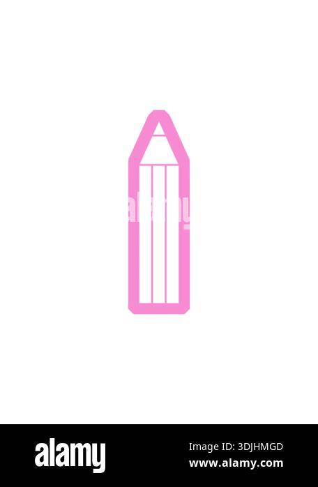 sales flash animation of vector illustration of a pencil icon Stock ...