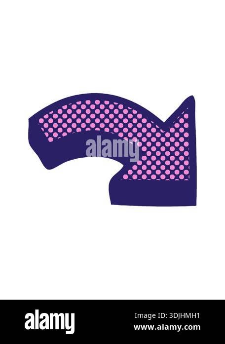 power up animation of comic book cartoon of a pointing arrow Stock ...