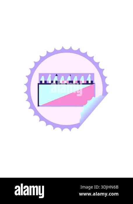 flashy sales animation of pack of coloring pencils graphic vector ...