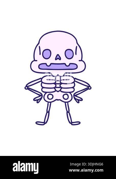 shaking motion animation of cartoon spooky skeleton of unparalleled ...