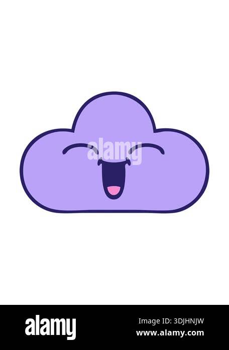 shine light effect animation of cartoon of a storm cloud image Stock ...